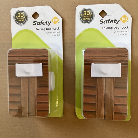 Safety 1st | Other | New Safety St Folding Door Lock 2 Packages | Poshmark